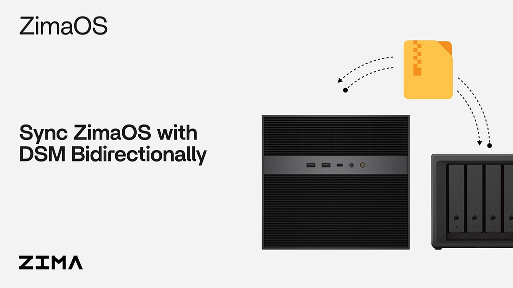 [Tutorial] Two-Way Sync Guide for ZimaOS DSM and QTS - ZimaOS - IceWhale Community Forum